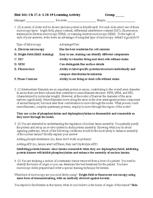 Cell Bio Notes chapter 1 - Chapter 1 • Unity and Diversity of Cells ...