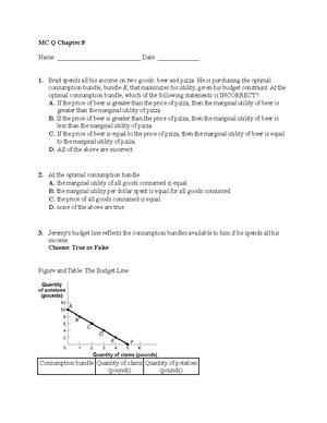 Microeconomics multiple choice questions and answers - **Multiple ...