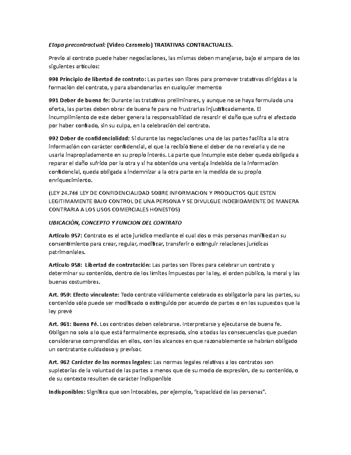 Contratos PARA Parcial - Etapa precontractual: (Video Caramelo ...