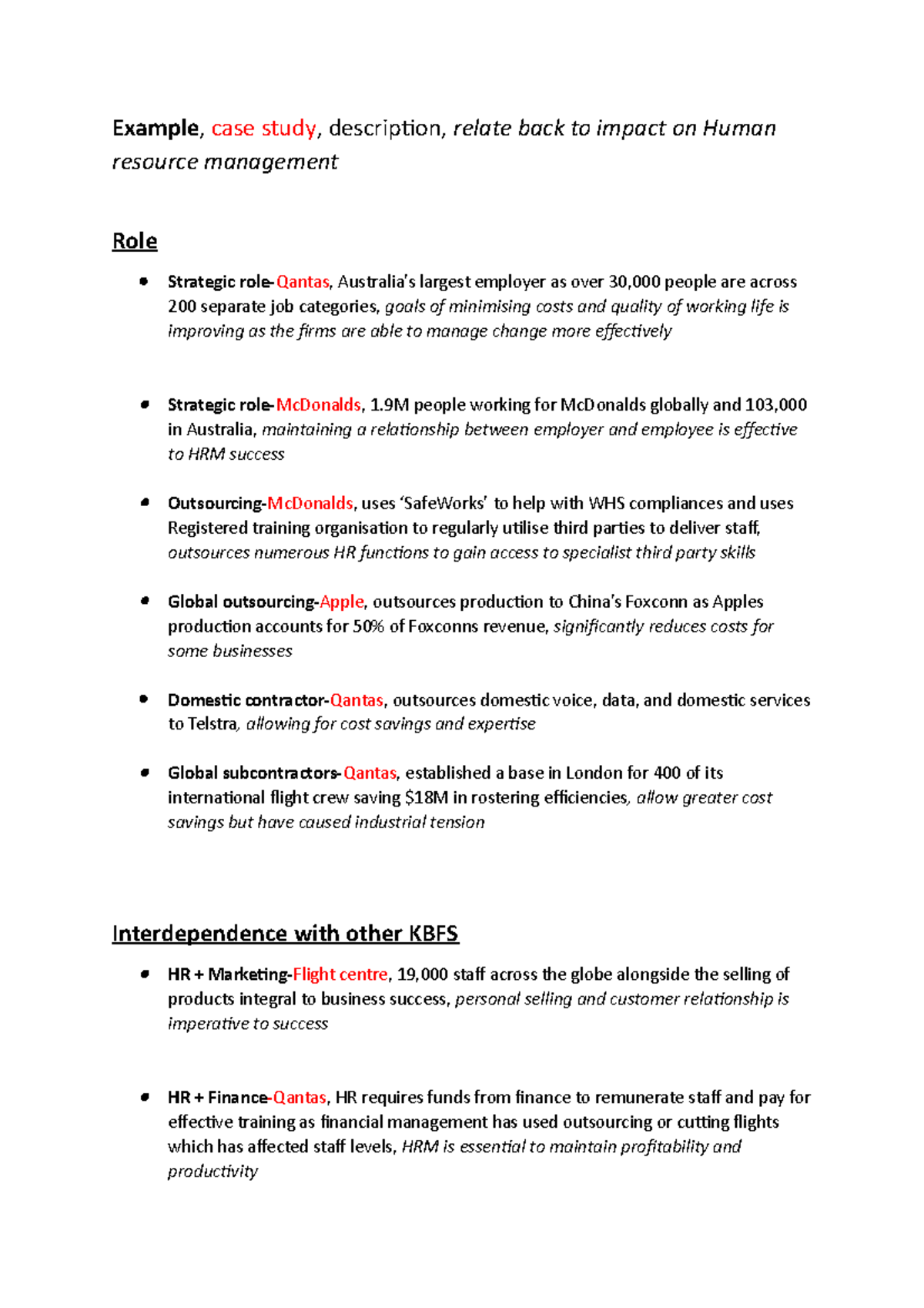 Human resources case study scaffold - Example, case study, description ...