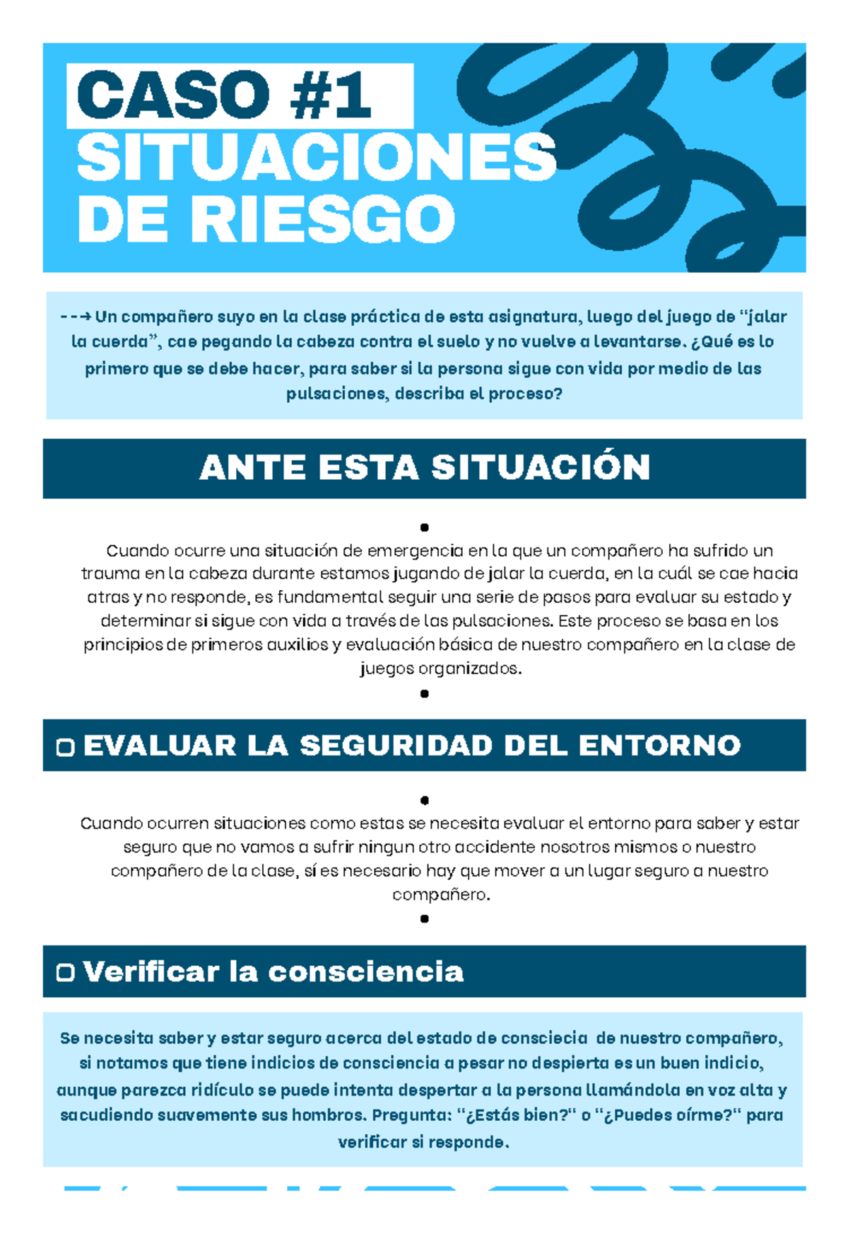 Caso #1 Signos Vitales - ghjkl - CASO SITUACIONES DE RIESGO - Un ...