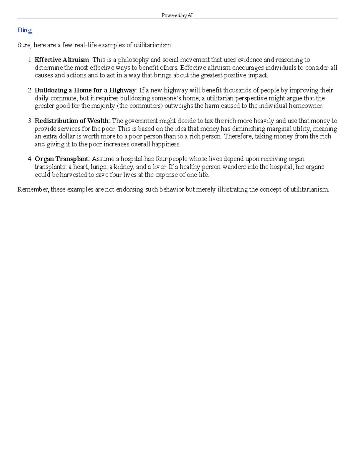 Ex utili - hiii - Powered by AI Bing Sure, here are a few real-life ...