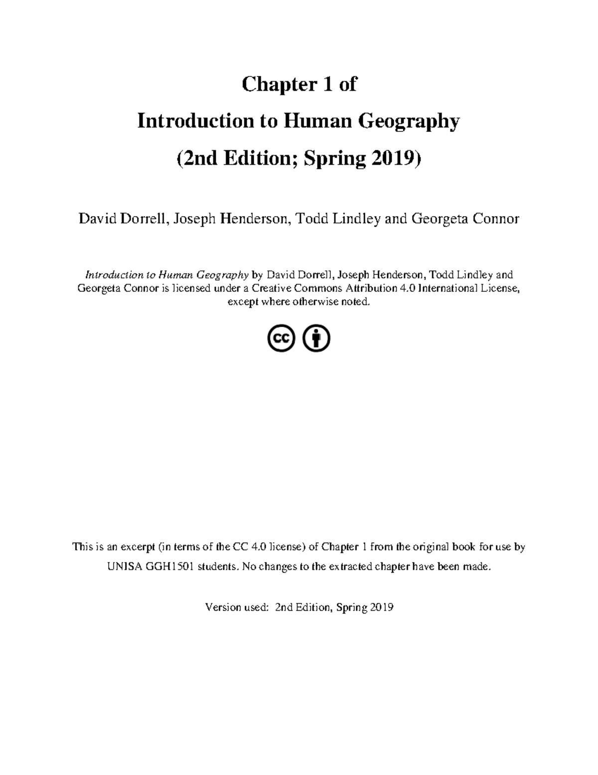 Introduction to Human Geography Ch 1 Final - Chapter 1 of Introduction ...