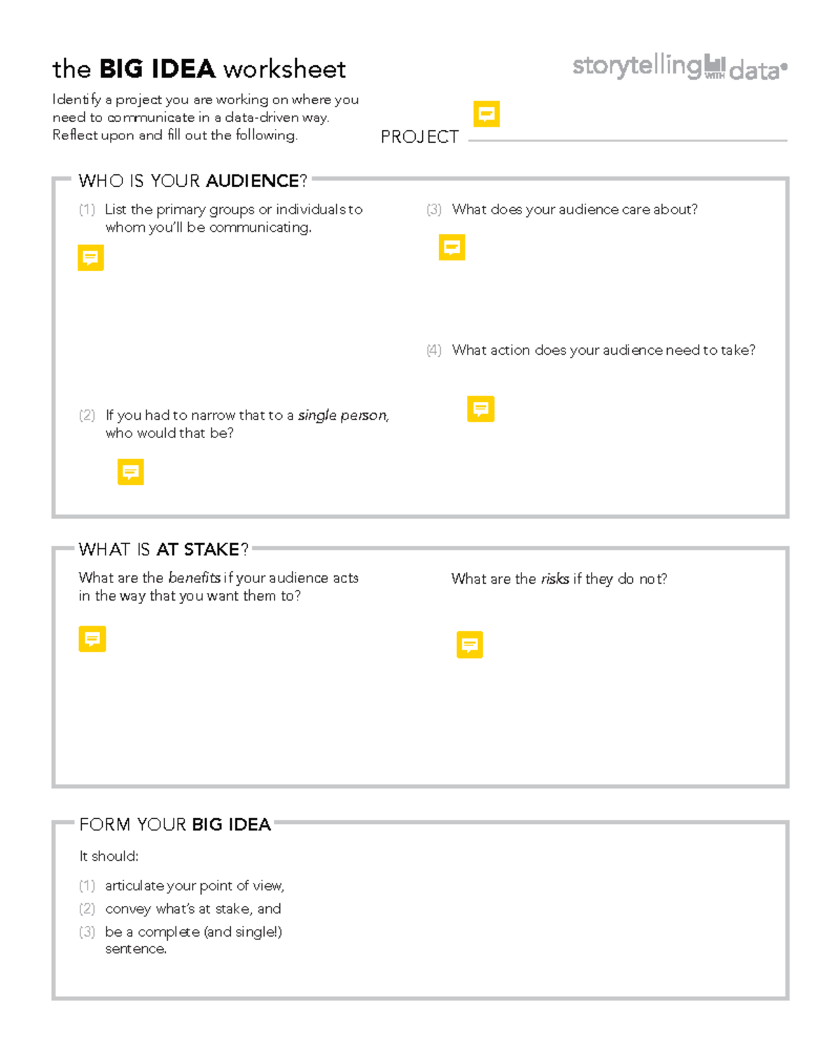 Big Idea-100952819 - Guide - the BIG IDEA worksheet PROJECT WHO IS YOUR ...