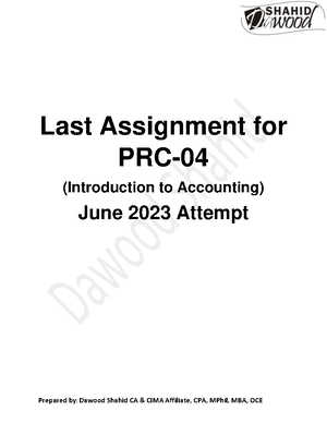 ITA by Permal Sajjad - May 2024 - Exam Concurring Questions (May 24 ...