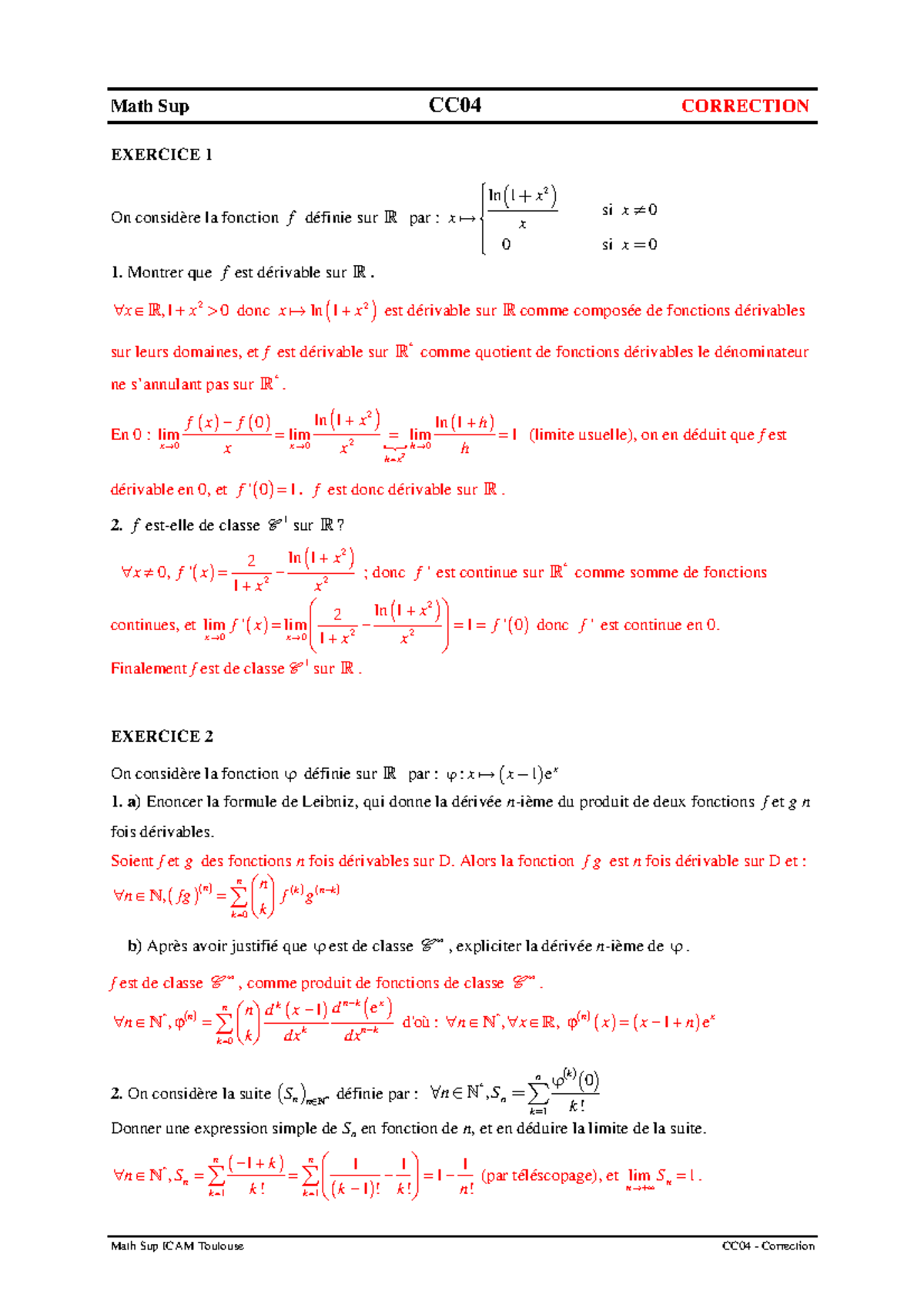 Controle-4-corrige - Controle-4-corrige - Math Sup CC04 CORRECTION ...