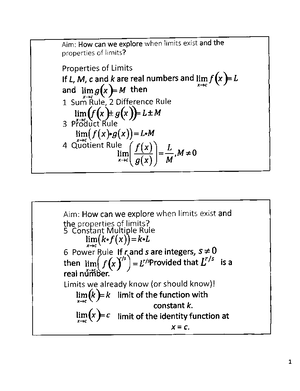 Limits Practice Puzzles - Review of Limits – A Puzzle by David Pleacher ...
