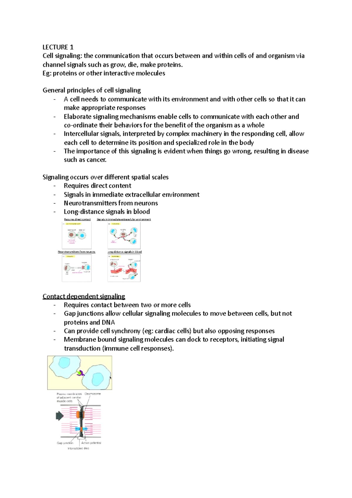Cell signalling - module 2 - LECTURE 1 Cell signaling: the ...