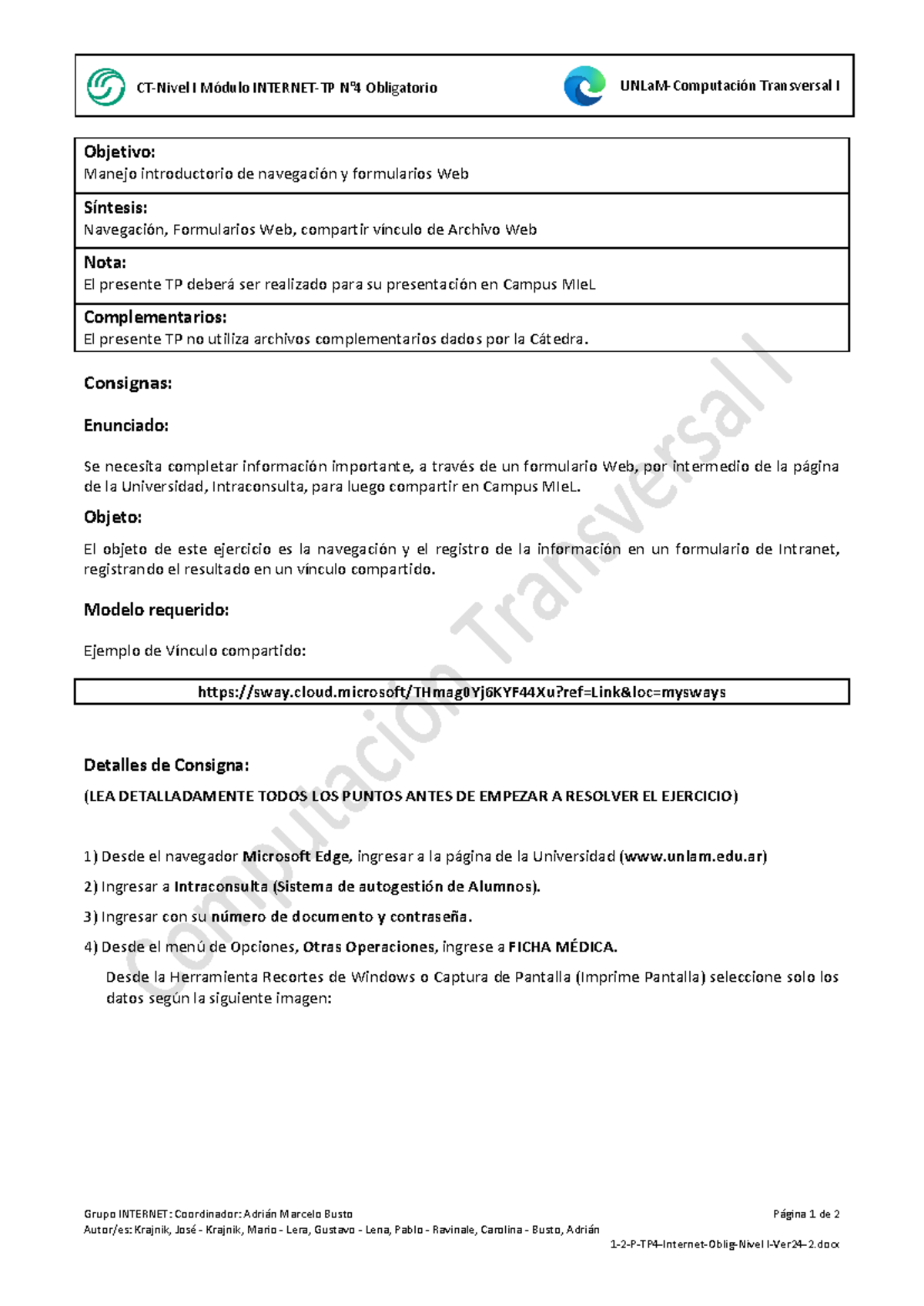 1-2-P-TP4-Internet-Oblig-Nivel-I-Ver24-2 - CT-Nivel I Módulo INTERNET-TP N°4 Obligatorio ...