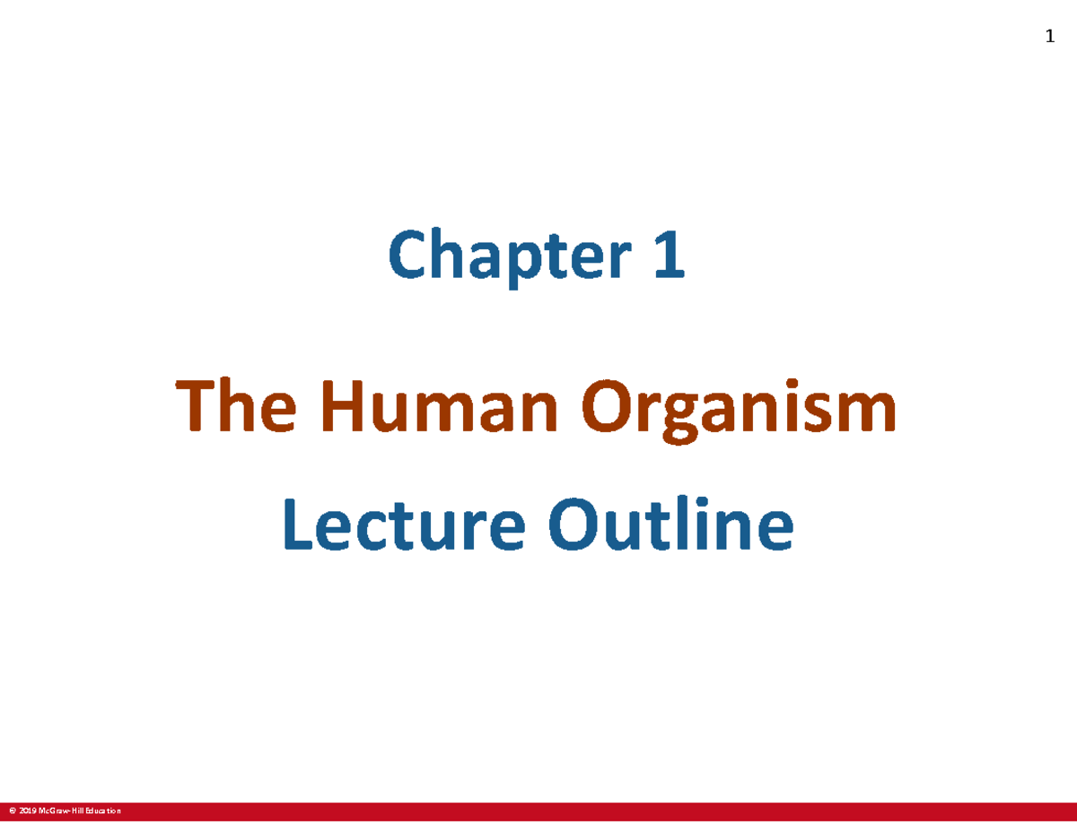 CH 1 - Introduction to Biology - Anatomy and Physiology Topic: Human ...