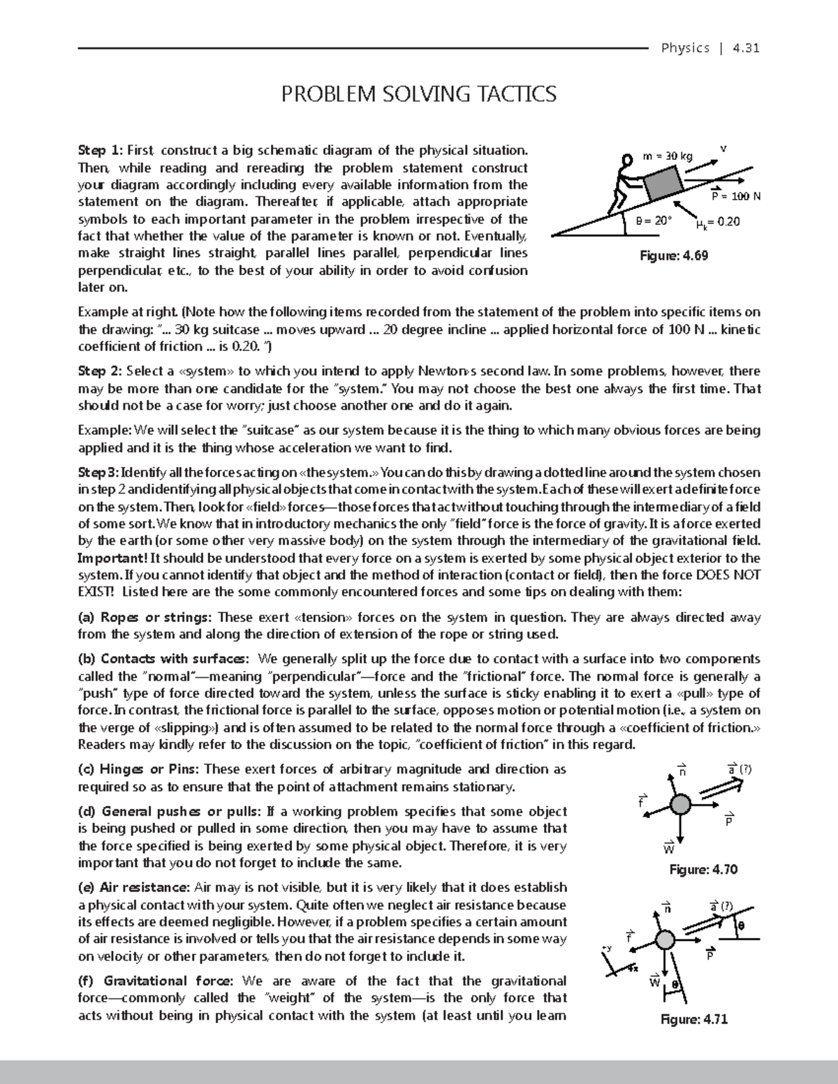 Forces-and-Laws-of-MotionPROBLEM-SOLVING-TACTICSFormulae-sheet.pdf - Physics | 4. PROBLEM ...