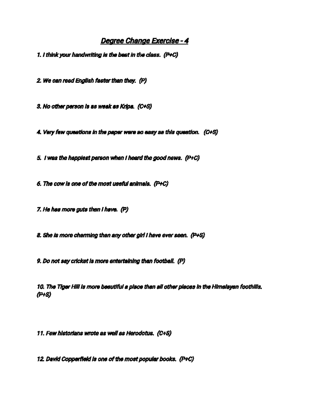 Degree Change E-WPS Office - Degree Change Exercise - 4 1. I think your ...