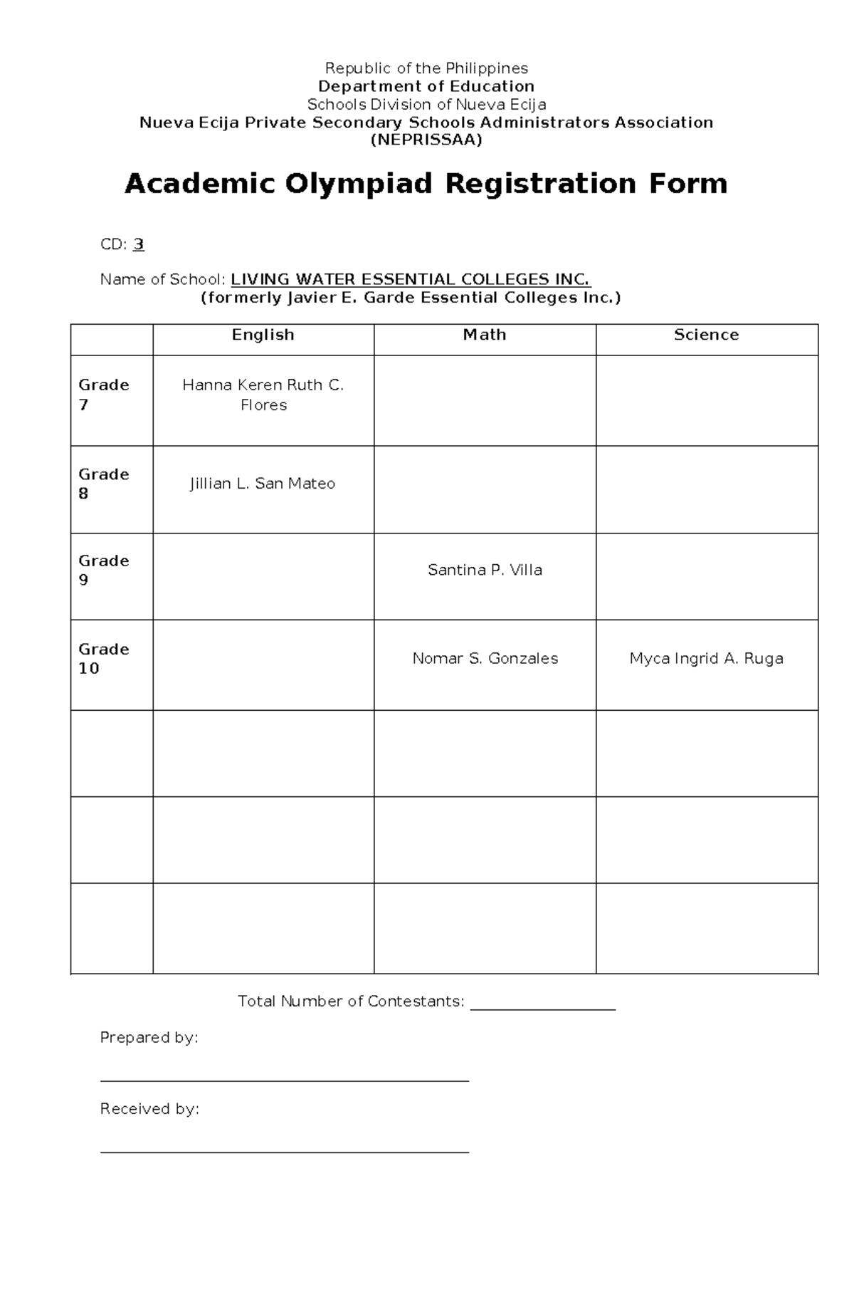 Curriculum Guide for TLE Grade 8 Cookery First Quarter with ...