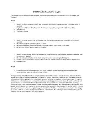IHP 330 Module Three Worksheet - IHP 330 Module Three Worksheet Levels ...