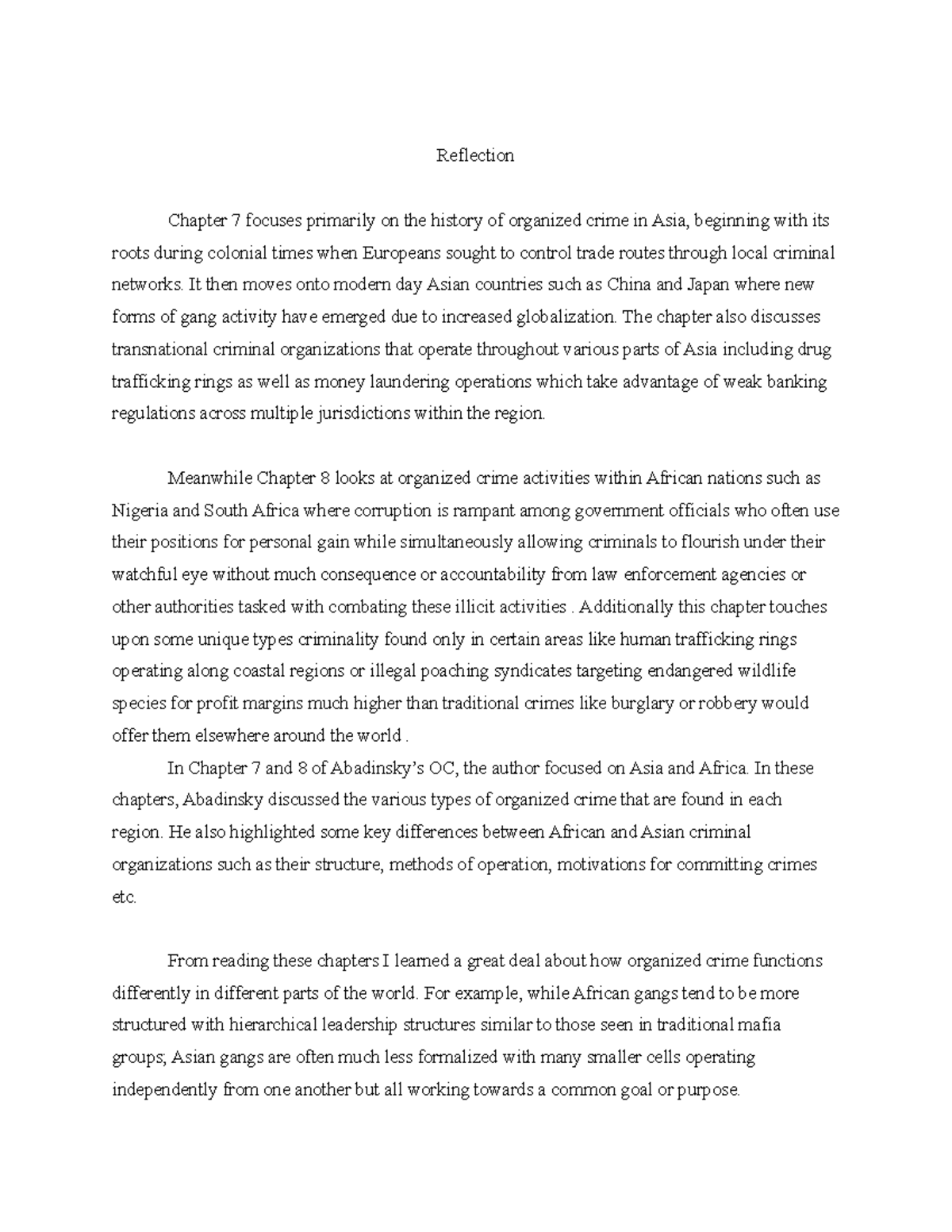 W-9 - essay example, essay help!!! YW! - Reflection Chapter 7 focuses ...