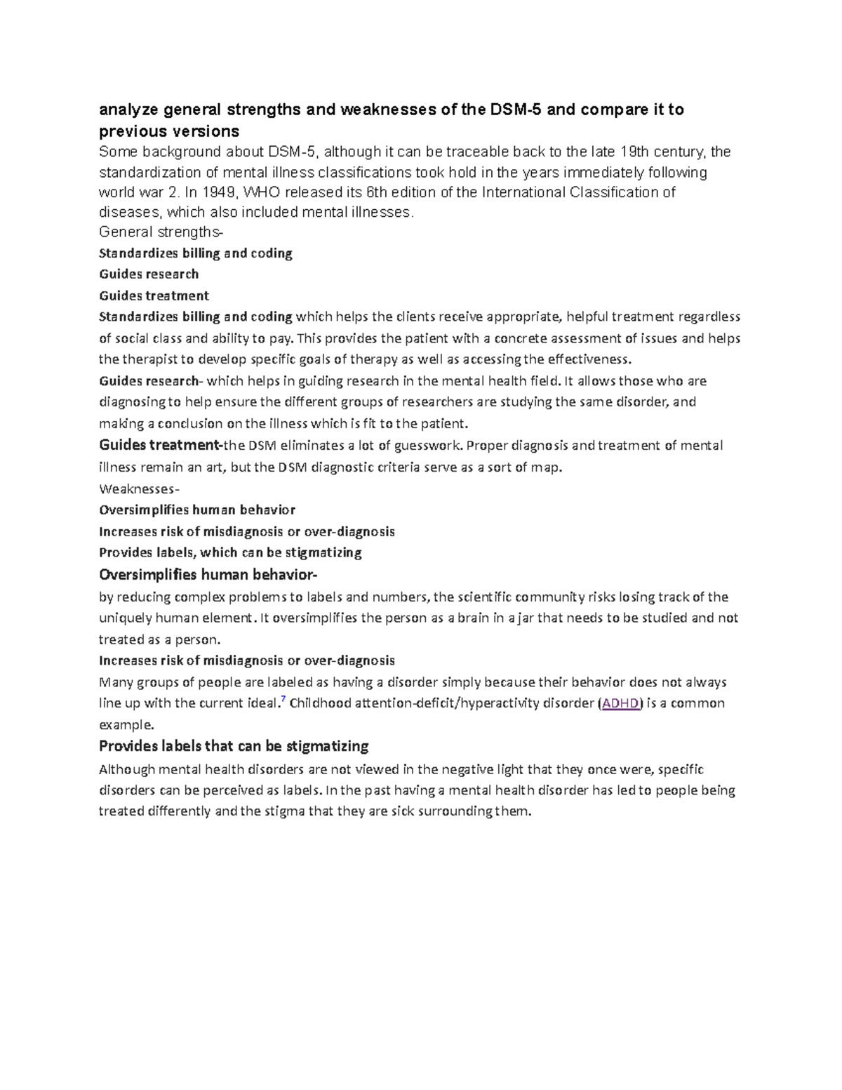Bulimia - Abrnomal psych assignment with included answers - analyze ...