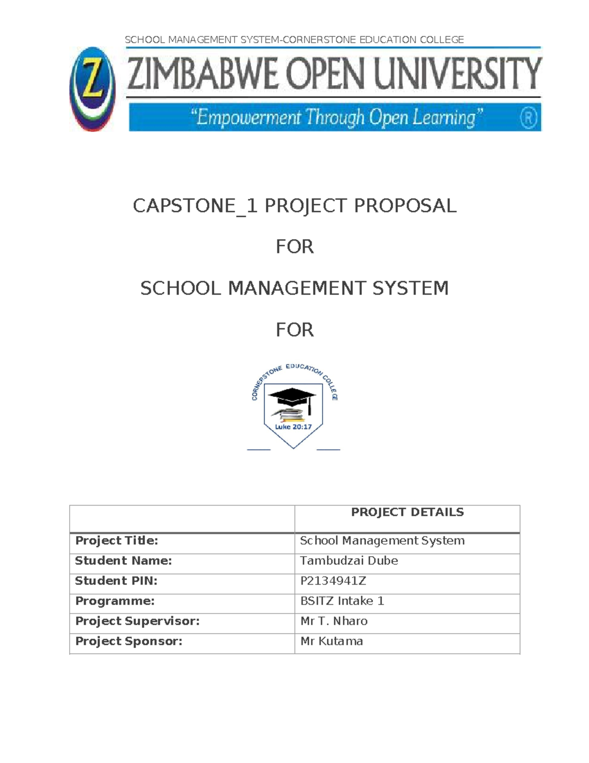 Capstone 1 SMS Project Proposal - CAPSTONE_1 PROJECT PROPOSAL FOR ...
