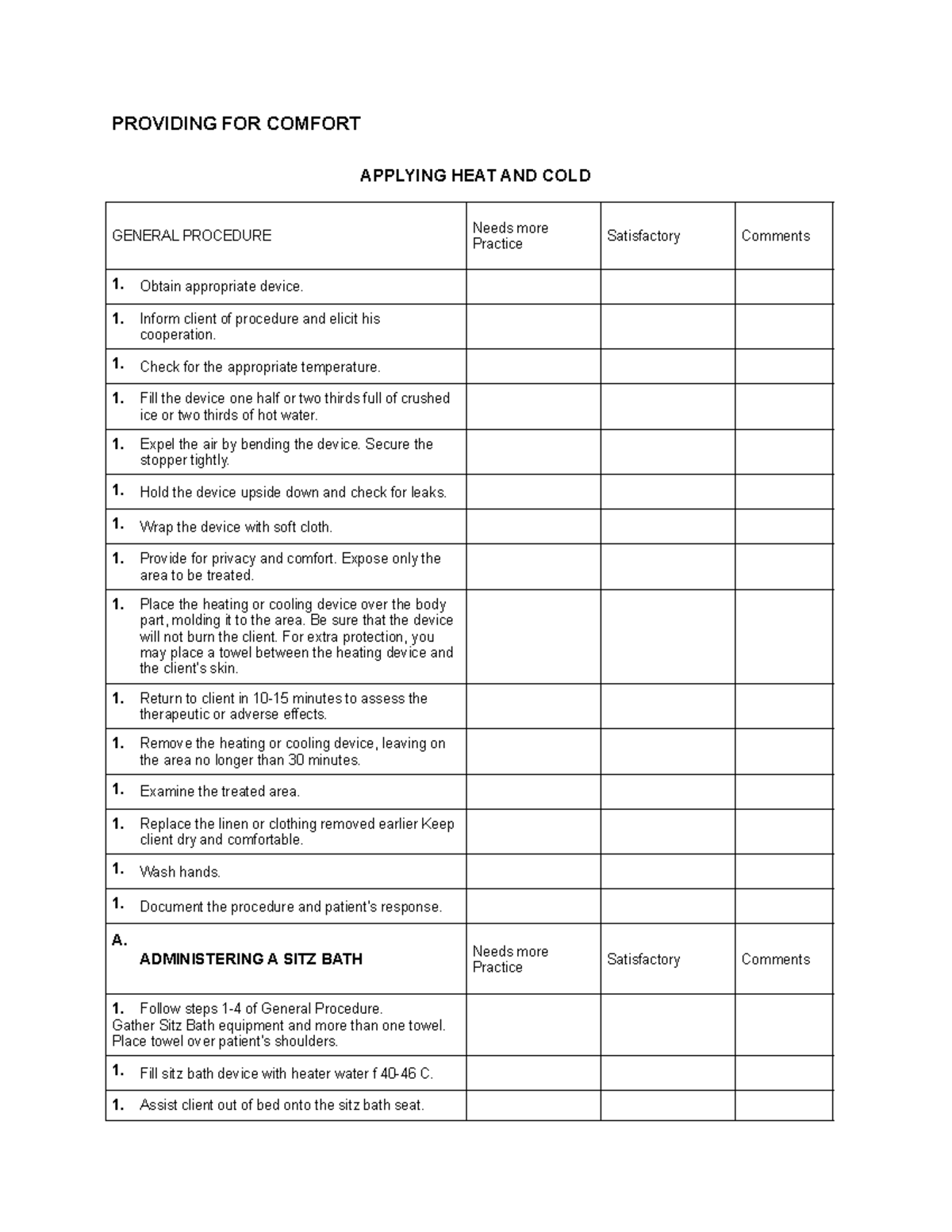 Providing-FOR- Comfort- retdem - PROVIDING FOR COMFORT APPLYING HEAT ...