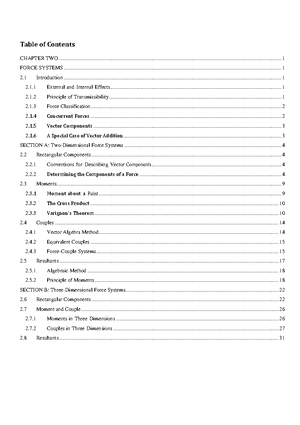 01 Chapter 1- Basics of Mechanics - TABLE OF CONTENTS CHAPTER ONE ...