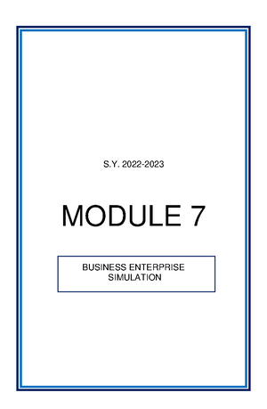 Business Enterprise Simulation 2 Edited - SENIOR HIGH SCHOOL First ...