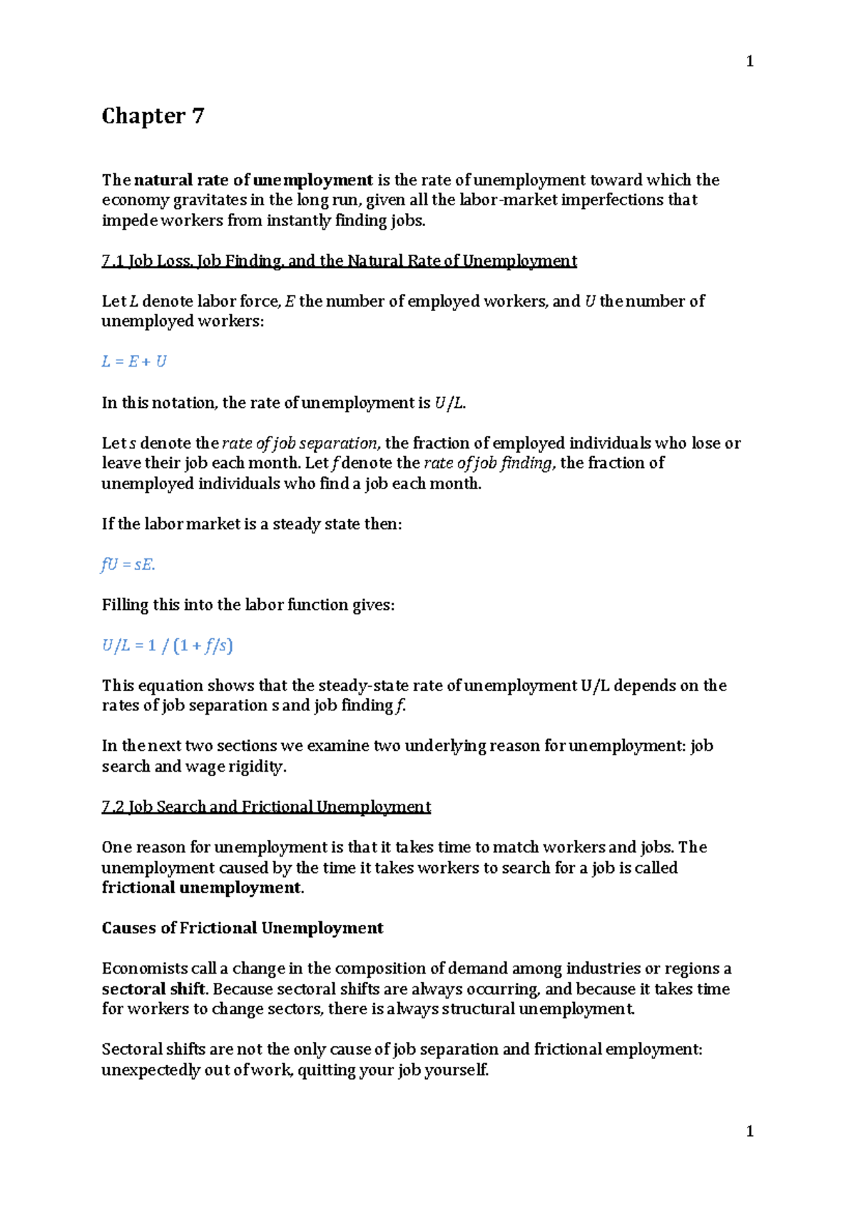 Summary Macroeconomics & Advanced Macroeconomics - Chapter 7 The ...