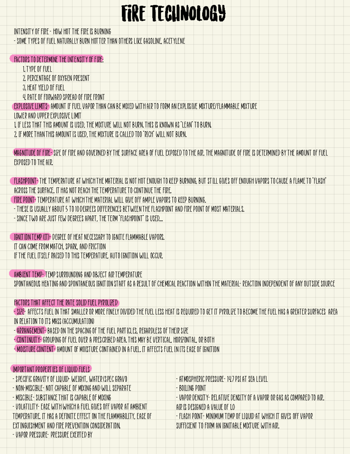 Fire Technology and Suppression - Intensit y of Fire - how hot the fire ...