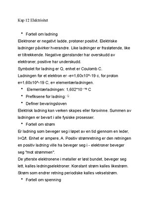 Fysikk viktige formler kap1 - Fysikk viktige formler: KAP 1A: FART ...