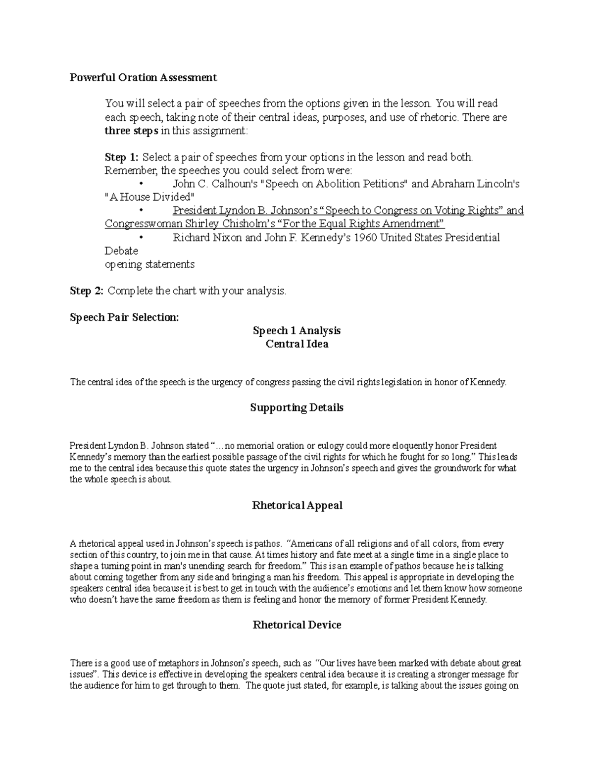 04 02 powerful oration - english sophomore - Powerful Oration ...