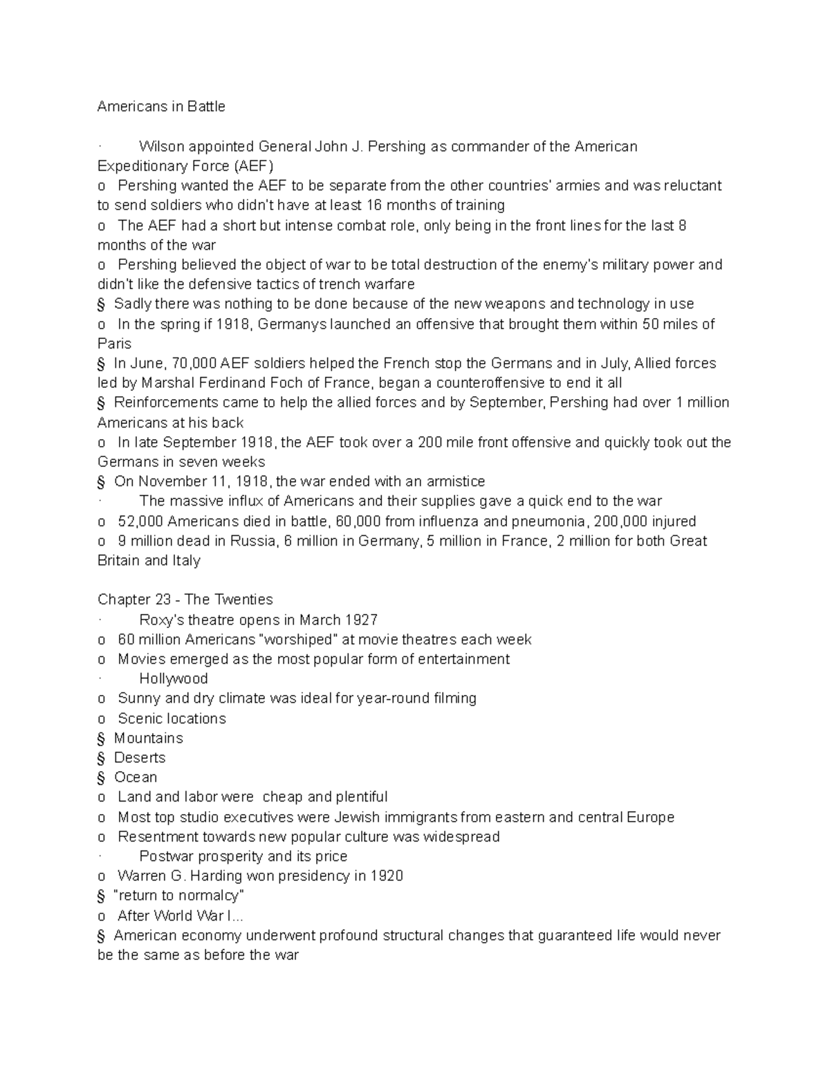 History note 100* - These are my details notes for this class ...