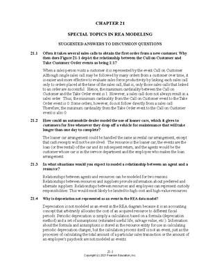 Ch 19 Database Design Using THE REA DATA Model - CHAPTER 19 DATABASE ...