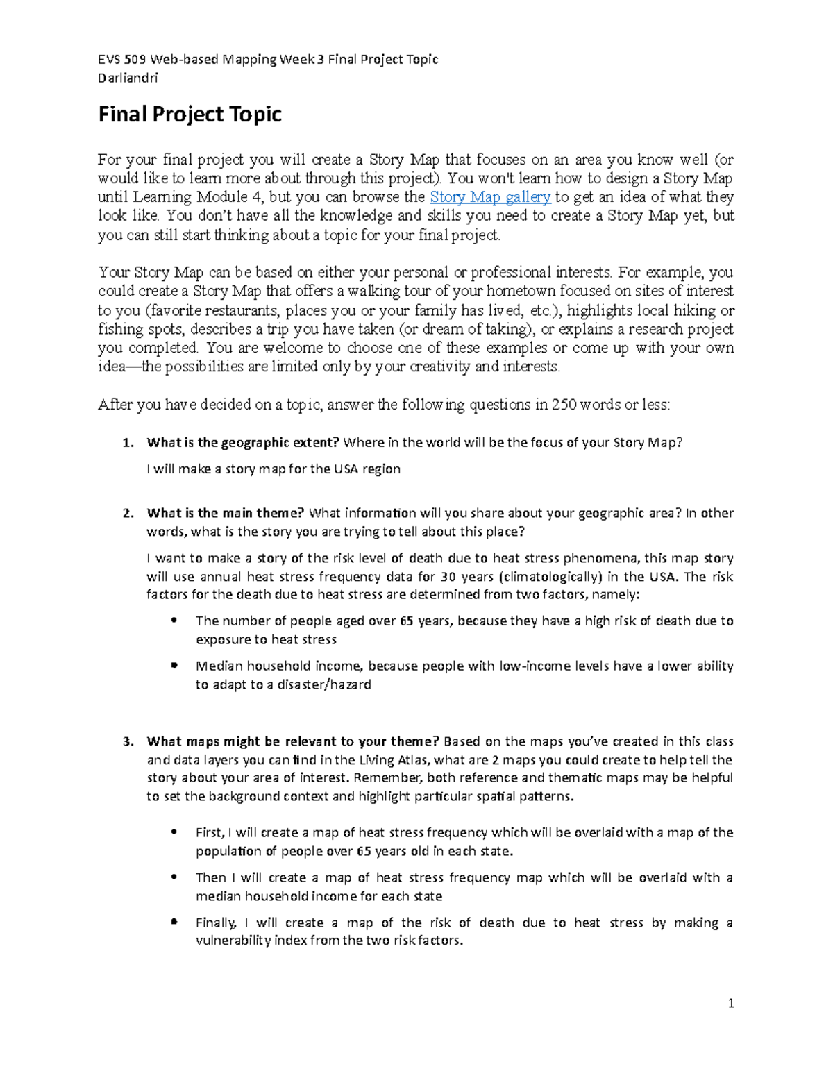 Week3Final Project Topic - EVS 509 Web-based Mapping Week 3 Final ...