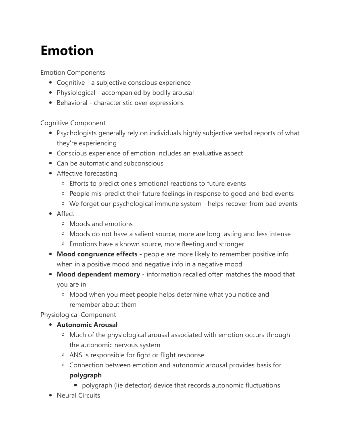 Emotion In Social Psychology - PSYC 202 - Studocu