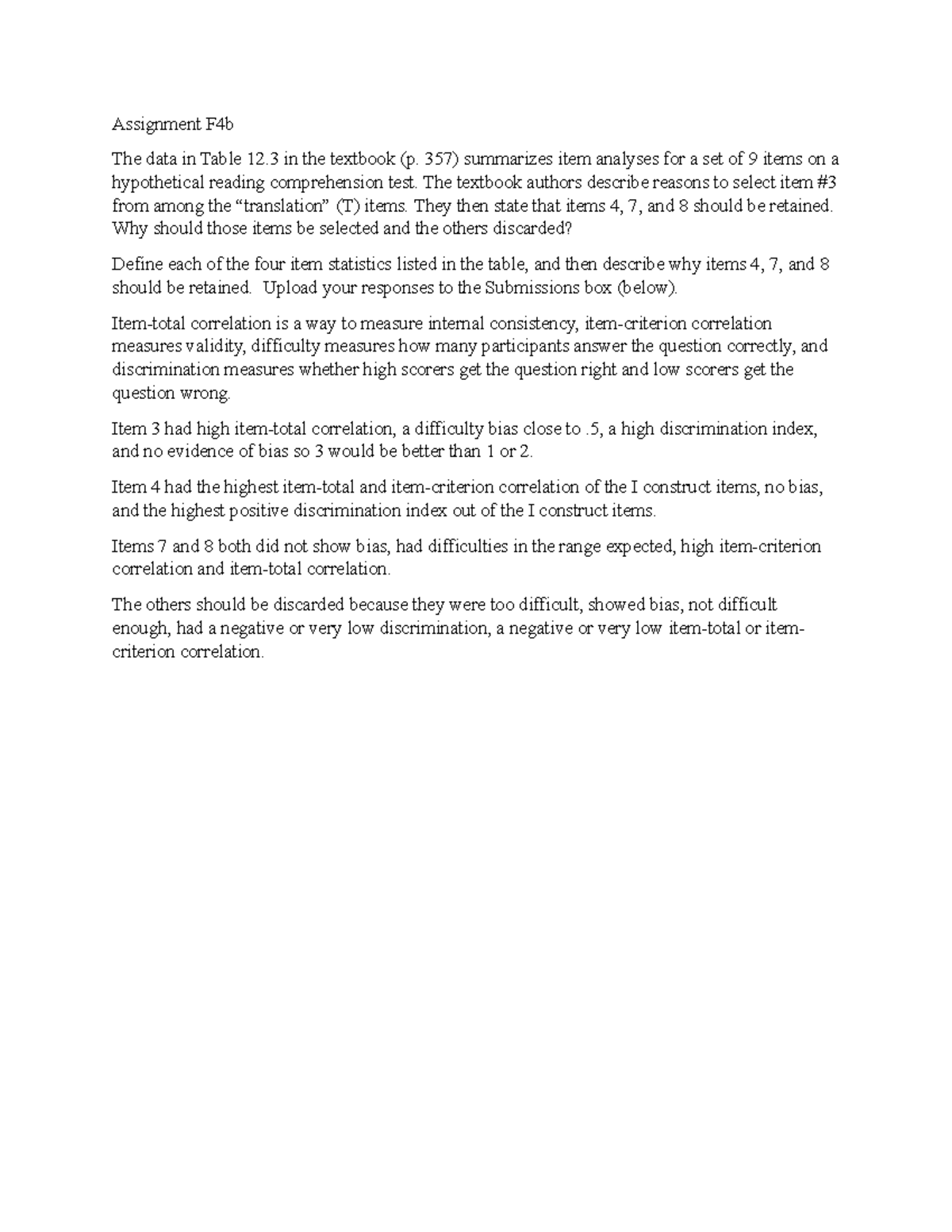 Asssign f4b - All of these assignments are small questions used as ...