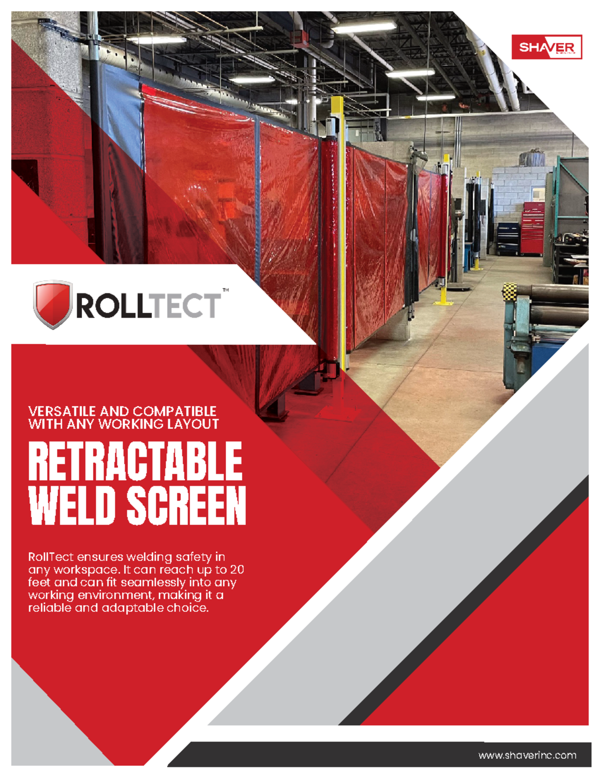 Roll Tect - 3 Pagers - sdfsa - RETRACTABLE WELD SCREEN RollTect ensures ...