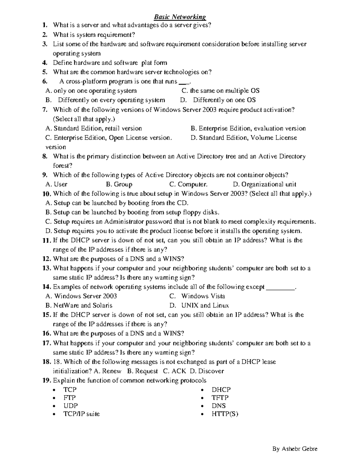 Basic Networking - What is a server and what advantages do a server ...