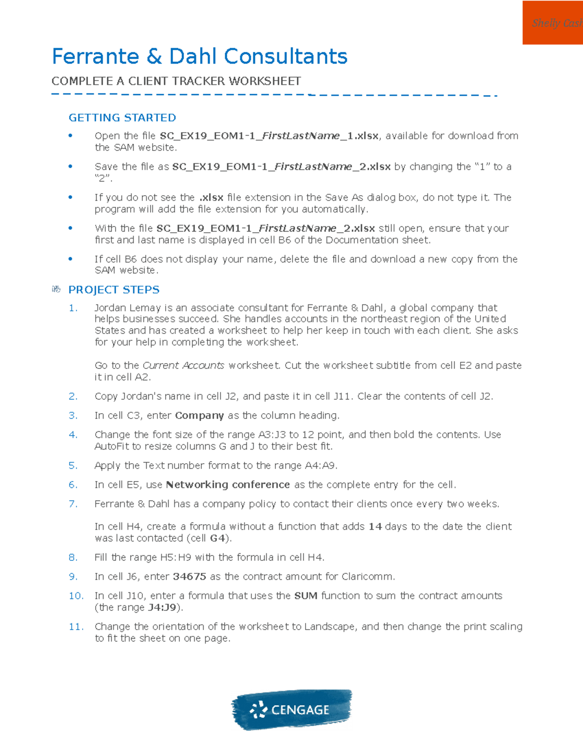 Instructions SC EX19 EOM1-1 - Ferrante & Dahl Consultants COMPLETE A ...