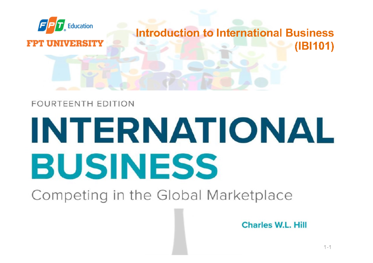 Chapter 13 - IBI - International Buisness (IB1701) - Modifier ...