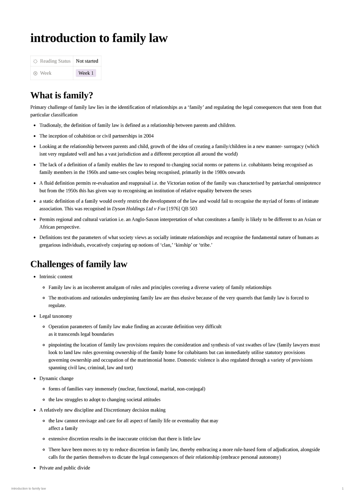 Intro to family law 2023 - ####### introduction to family law 1 ...