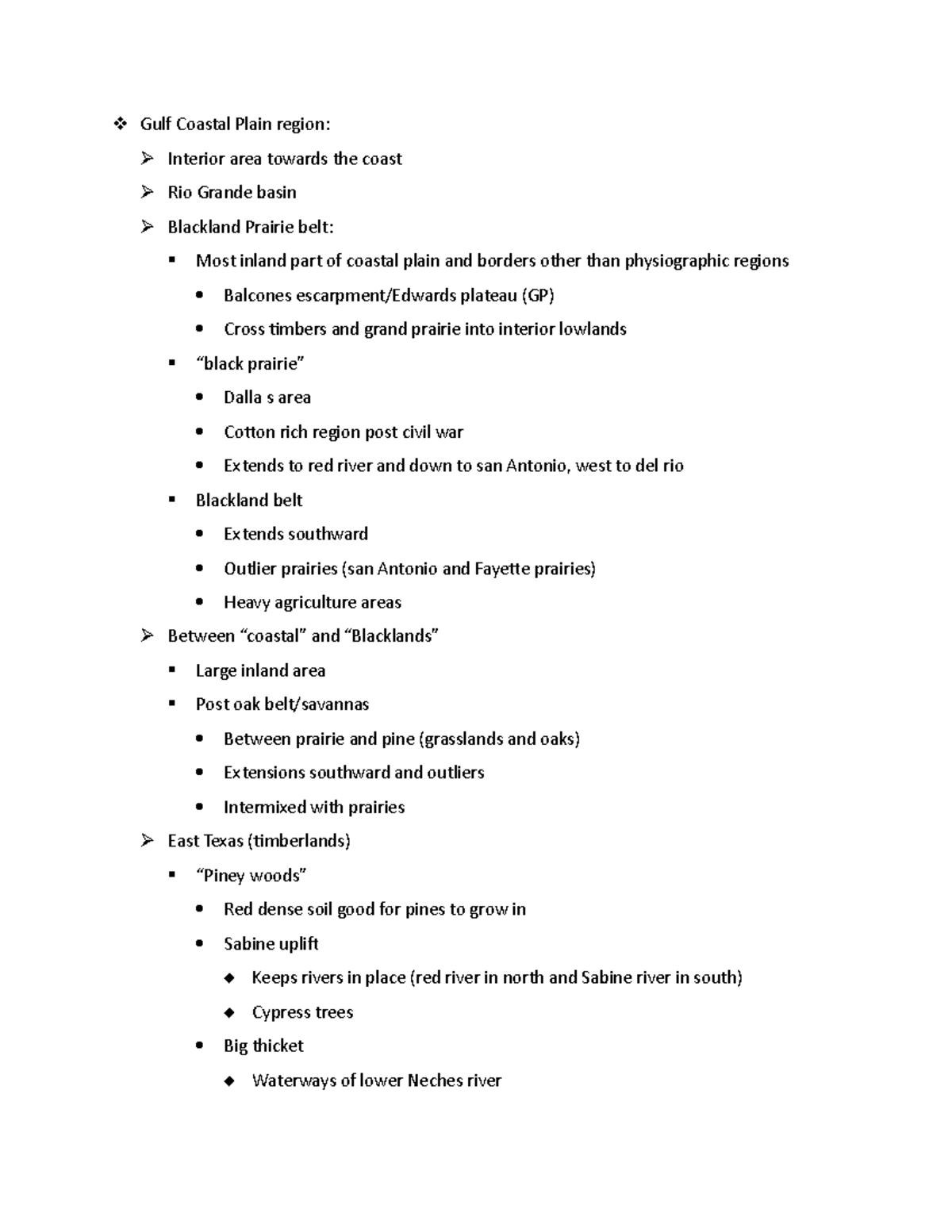 lecture notes gulf coastal plains - Gulf Coastal Plain region: Interior ...