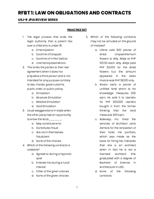 Oblicon-DE-LEON-2021-1 - The Law on Obligations and Contracts HECTOR S ...