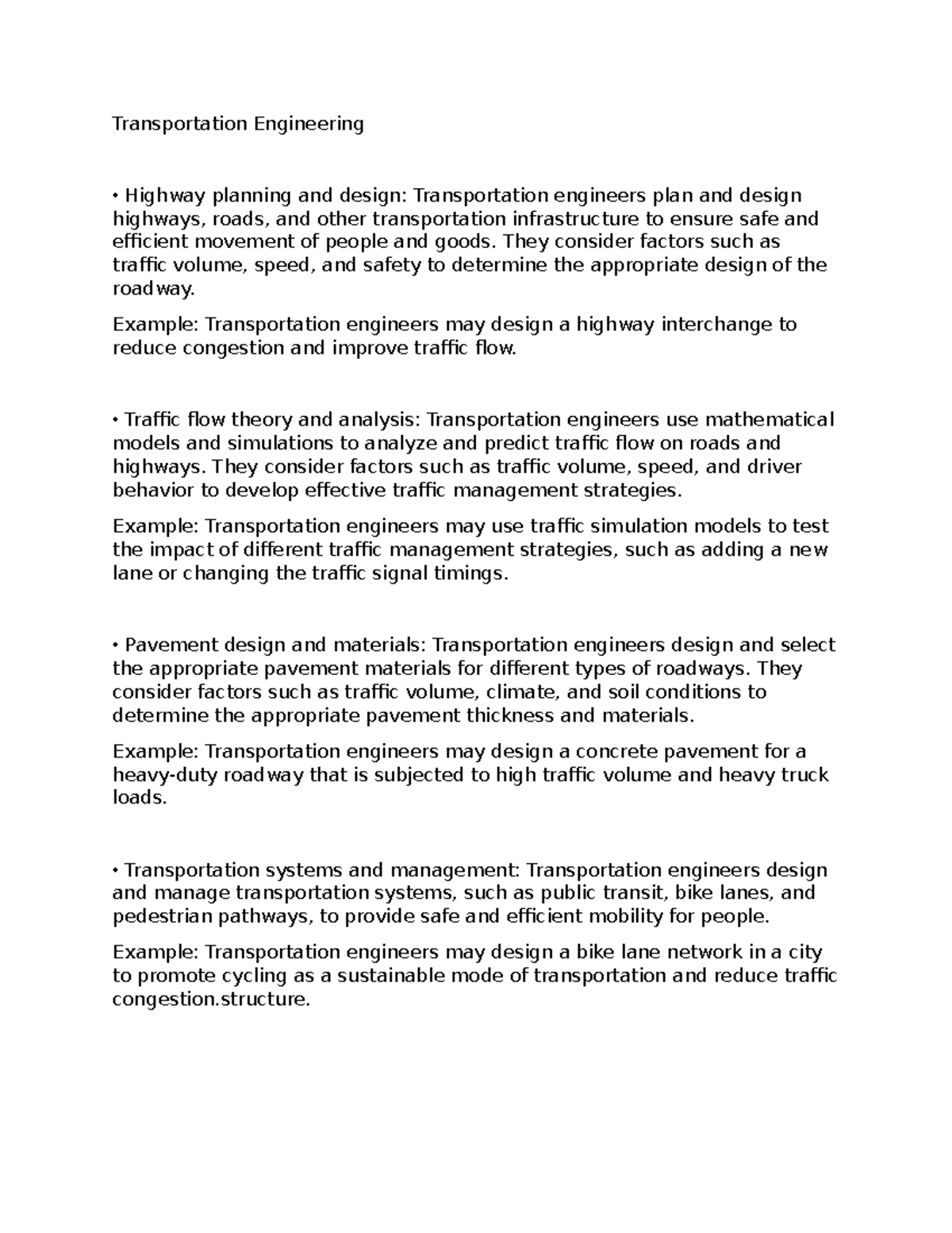 Transportation Engineering - Transportation Engineering Highway ...