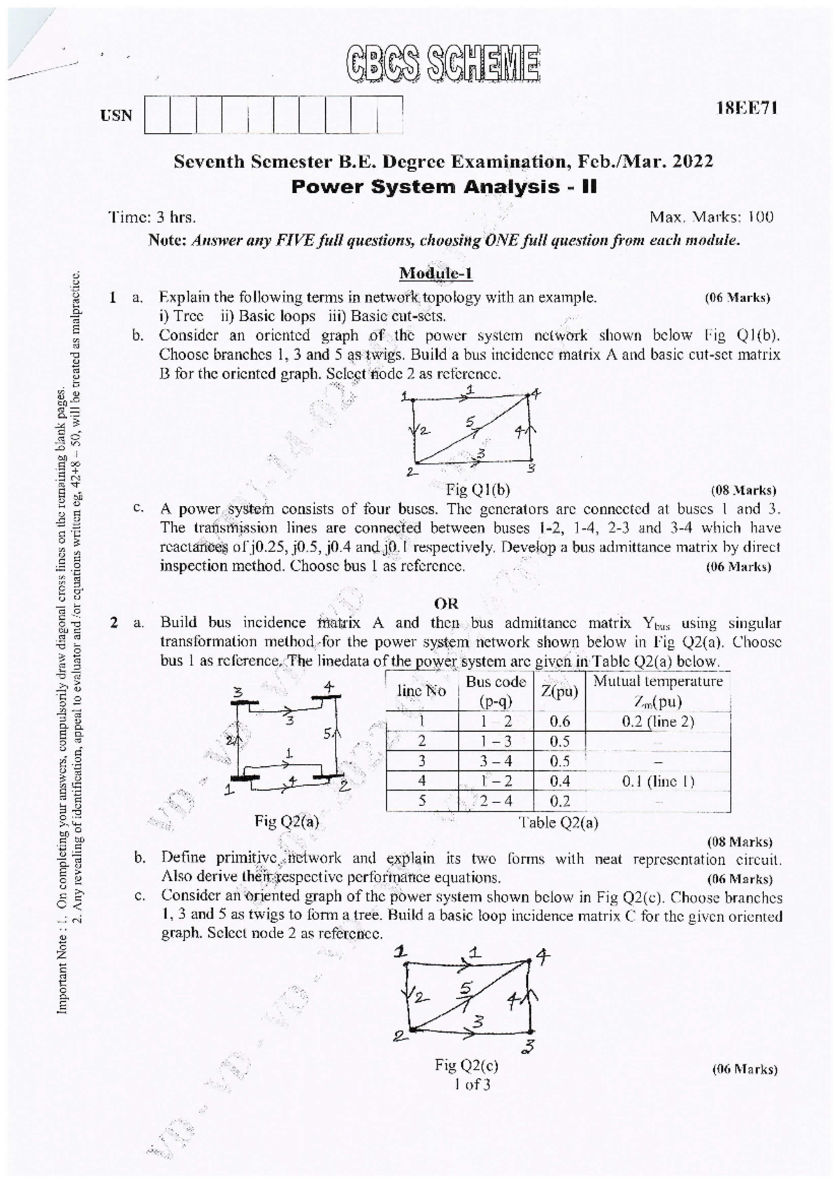 Power System Analysis 2 March 2022 - Studocu