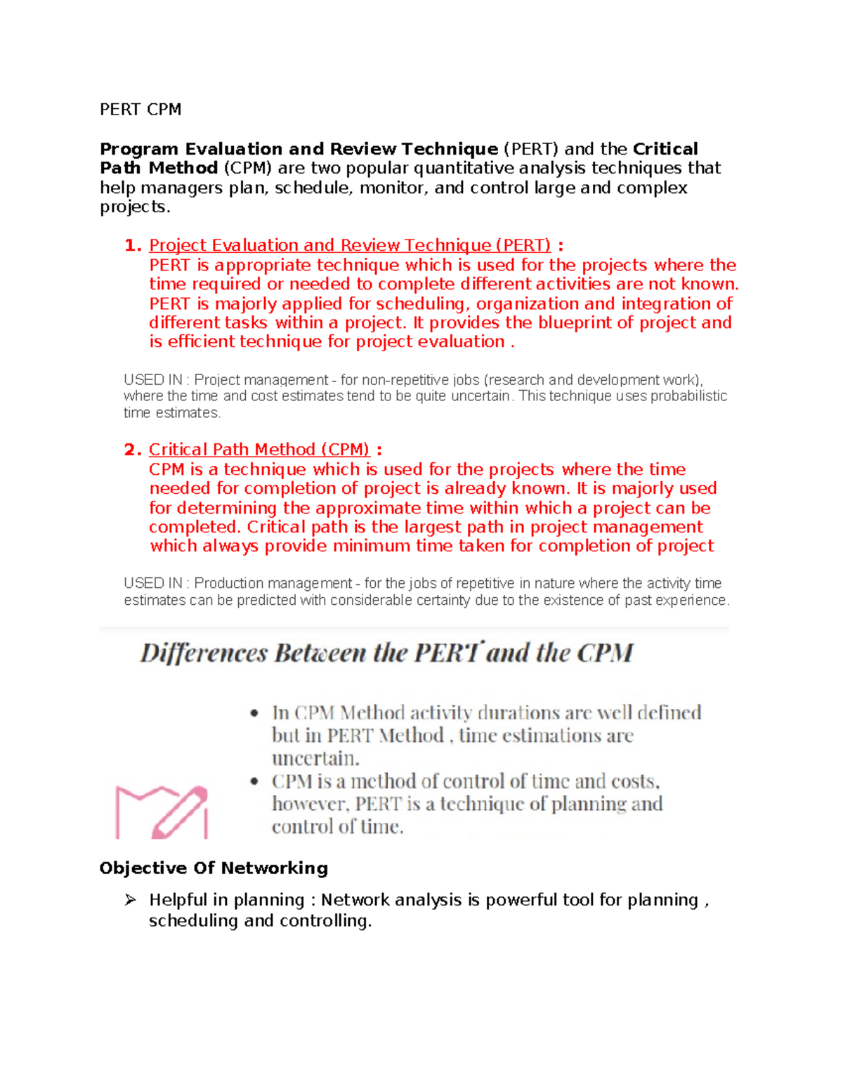 PERT CPM - PERT CPM Program Evaluation and Review Technique (PERT) and ...
