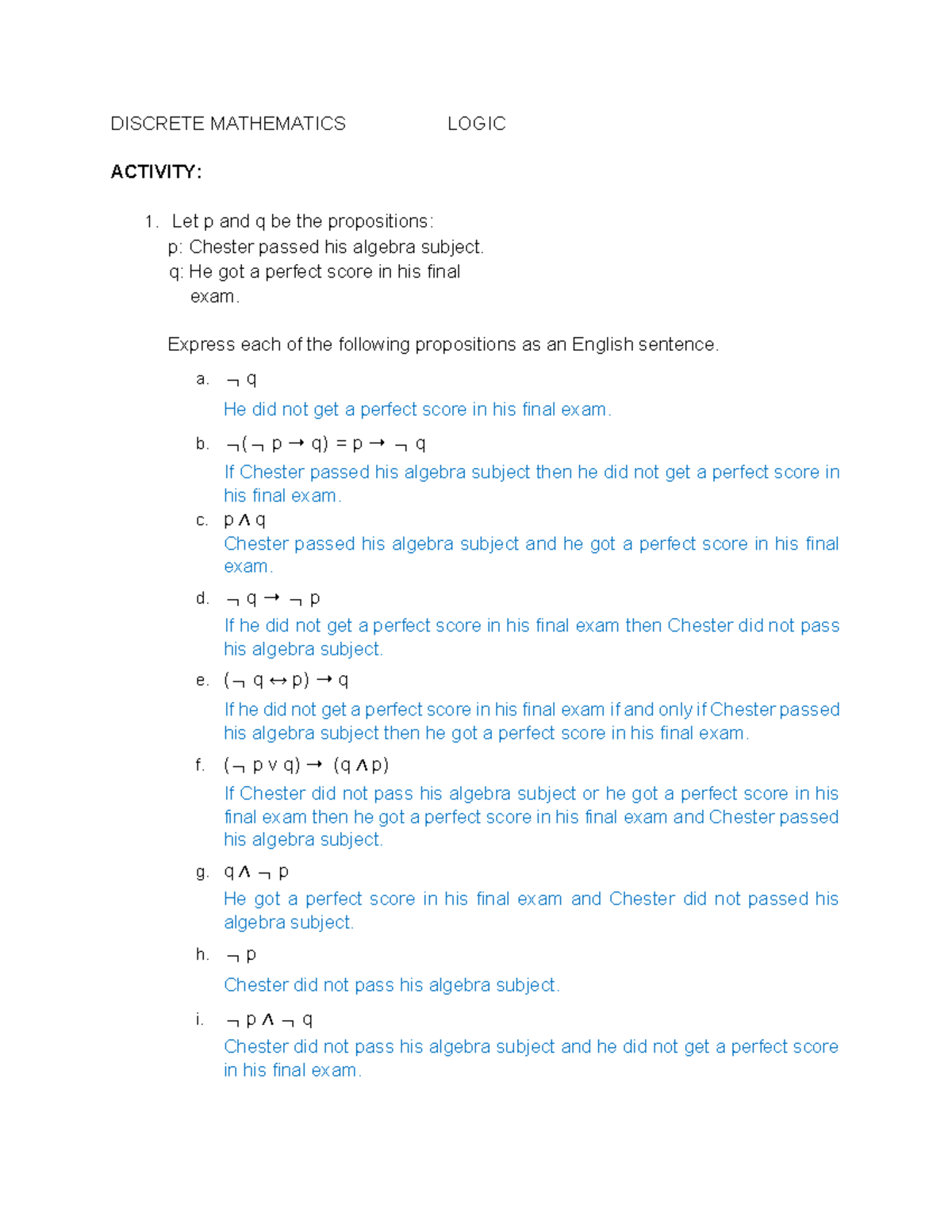 Discrete Mathematics - Logic - Computer Engineering - PangSU - Studocu