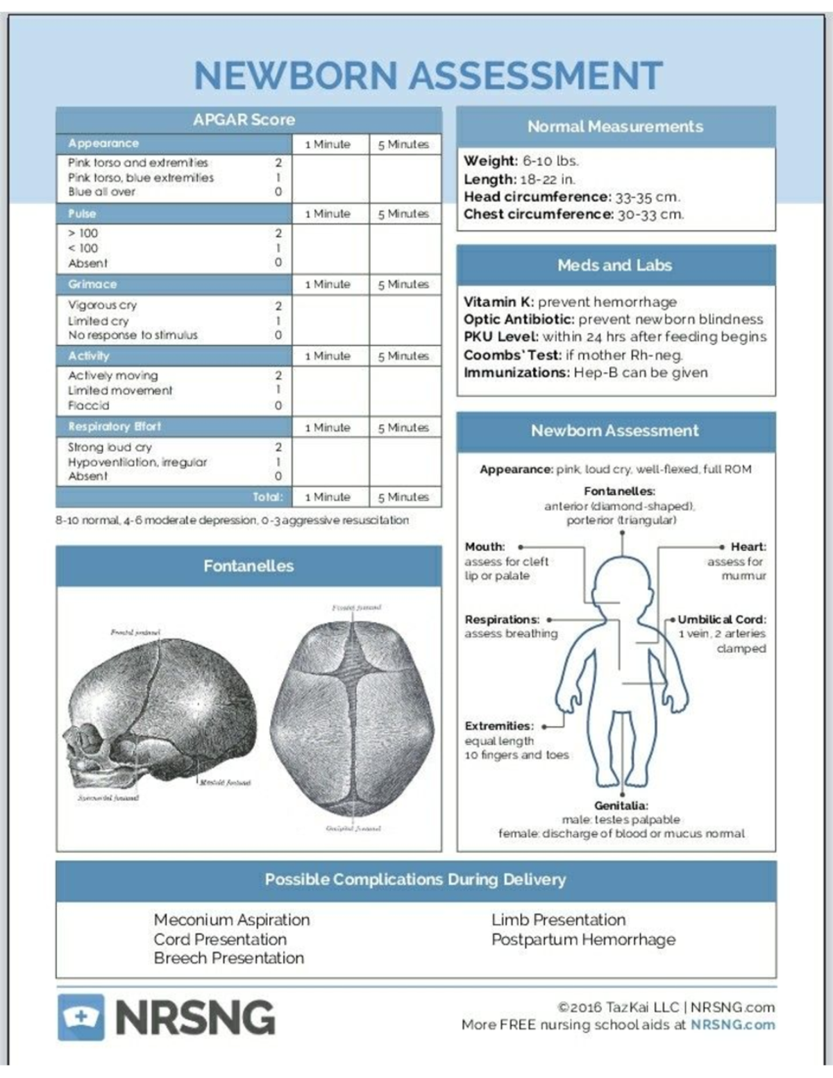 Newborn Assessment - Pharm drug cards - NR-293 - Studocu