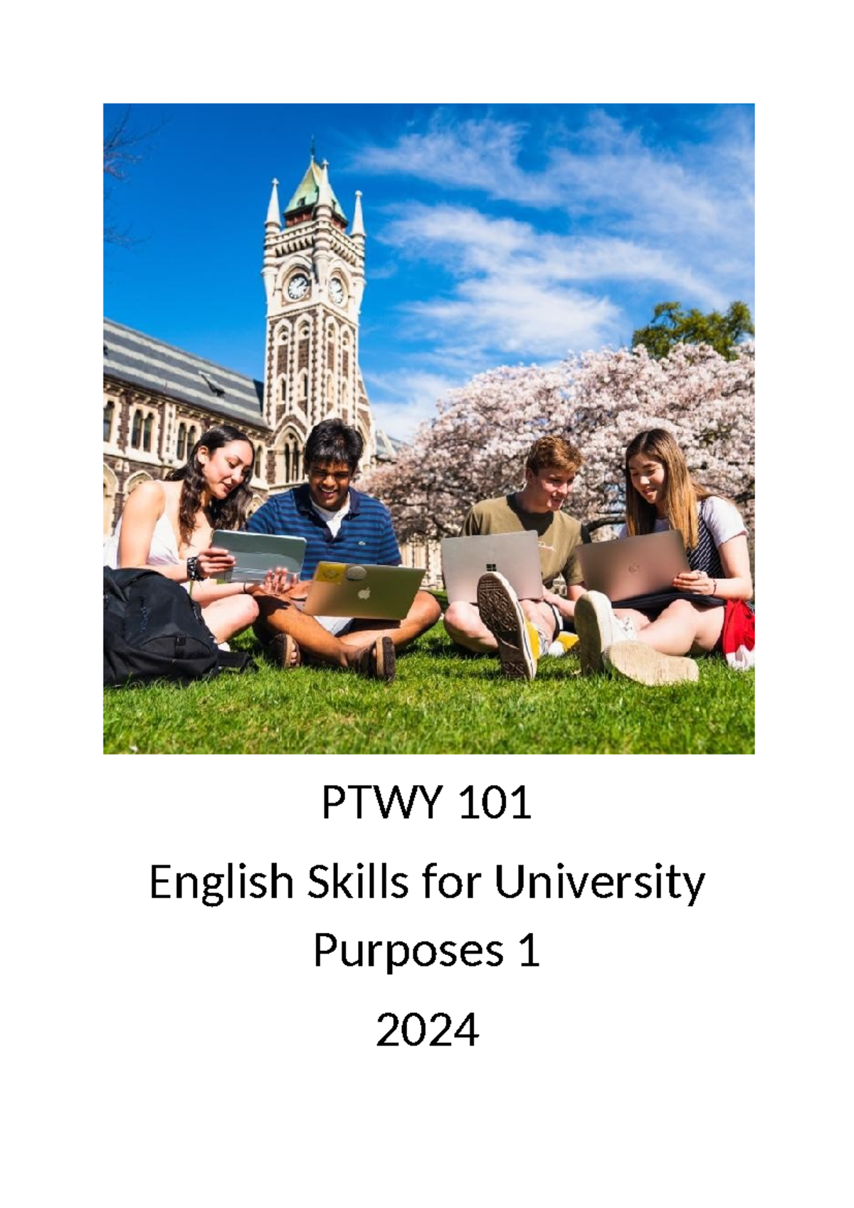 101 Master - PTWY 101 English Skills for University Purposes 1 Week ...