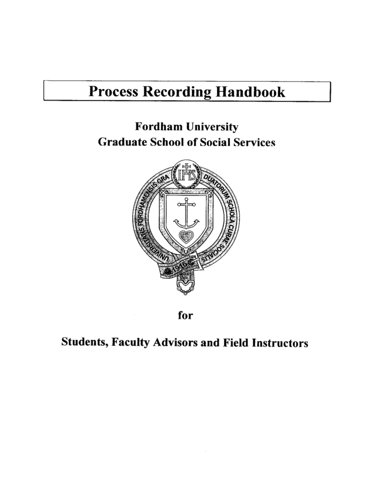Process Recording Assistance - SSCI 2600 - Studocu