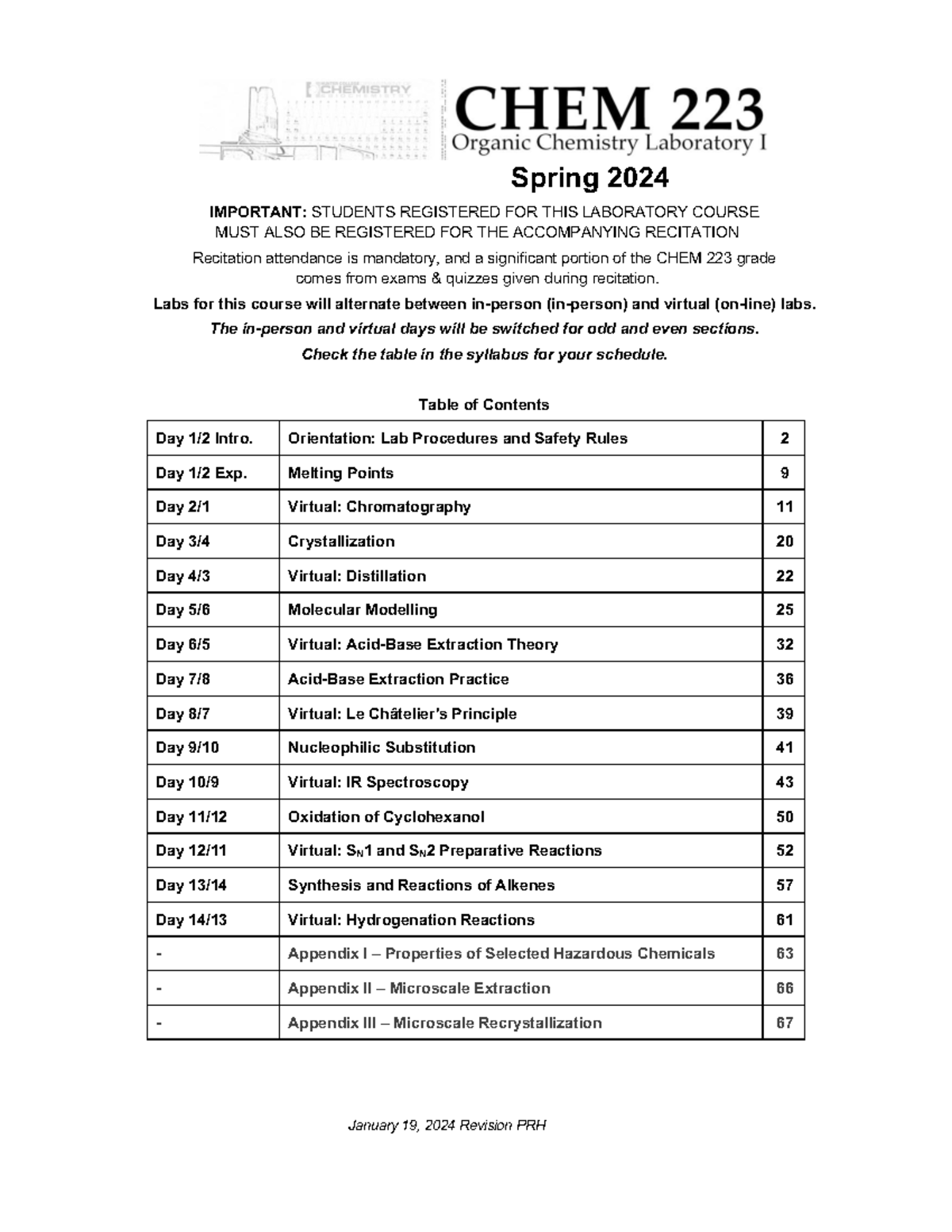 3 Lab Manual - CHEM 223 - Hunter College - Studocu