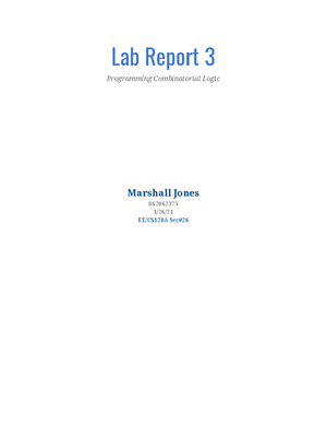 Ee120a hw 2 - Lecture Slides 6 - 10 - EE120A Logic Design Department of Electrical and Computer ...