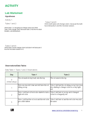 Week 3 Lab Assignment - Ground and Surface Water Cheryl White SCI 207: Our Dependence Upon the ...